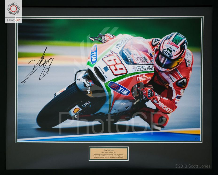 Nicky Hayden Signed Memorabilia - Determined